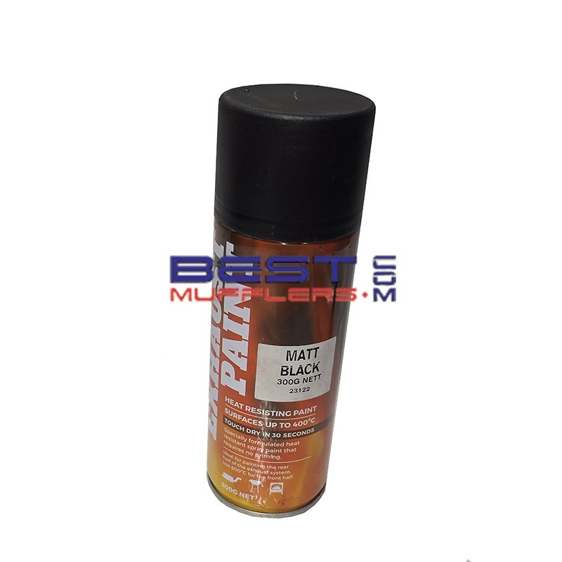 Matt Black Exhaust Paint QDEP300MB – 400°C High Temp Fast Drying